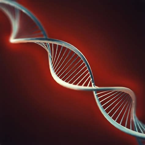 Close Up Of A Dna Helix Pattern Premium Ai Generated Image