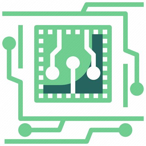 Semiconductor Microchip Technology Chip Cpu Processor Icon Download On Iconfinder
