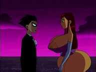 Post DC DCAU Edit Editorl Koriand R Robin Screenshot Edit Starfire Teen Titans