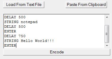 USB Rubber Ducky Script Encoder VBScript Trybotics