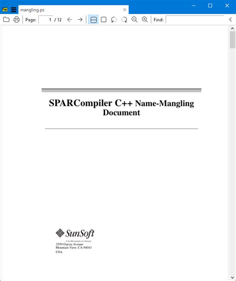 Support For Sun Solaris Workshop Sparcompiler C Demangler · Issue 4773