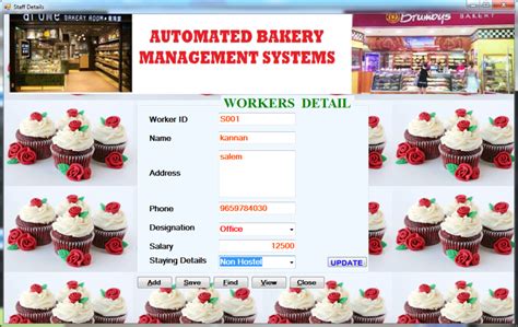 Automated Bakery Management System Getmyprojects