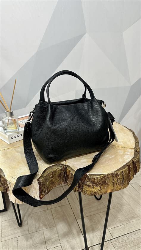 Купить Сумка хобо Leather Country 2200 натуральная кожа черный в кредит ...