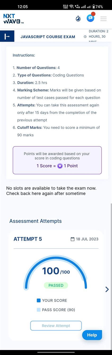 muthulingam r on linkedin i completed the javascript idp test…