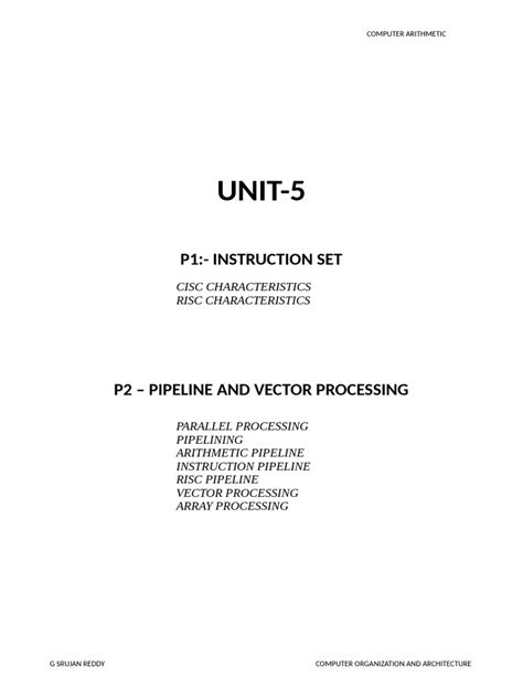 Pipeline And Vector Processing Pdf Parallel Computing Central Processing Unit