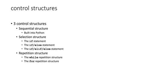 Unit2 Control Statements Ppt