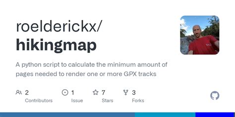 github roelderickx hikingmap a python script to calculate the minimum amount of pages needed