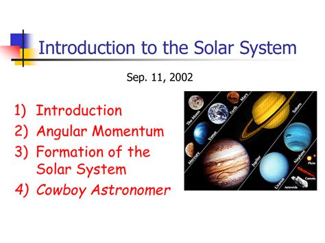 Conservation Of Angular Momentum Solar System