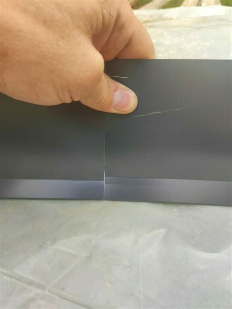 Планка торцевая для гибкой черепицы Grand Line 100х65 мм 2 м графитовый ...