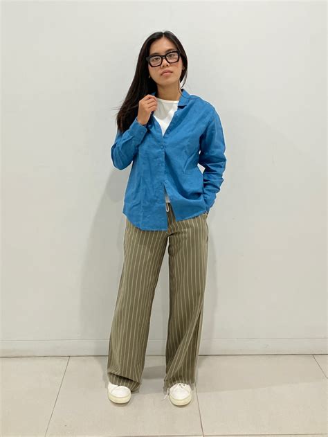 ดูไอเดียสไตล์การแต่งตัวสำหรับ「เสื้อคาร์ดิแกน กันยูวี Uv Protection คอกลม、กางเกง Easy ผ้าลินินผสม