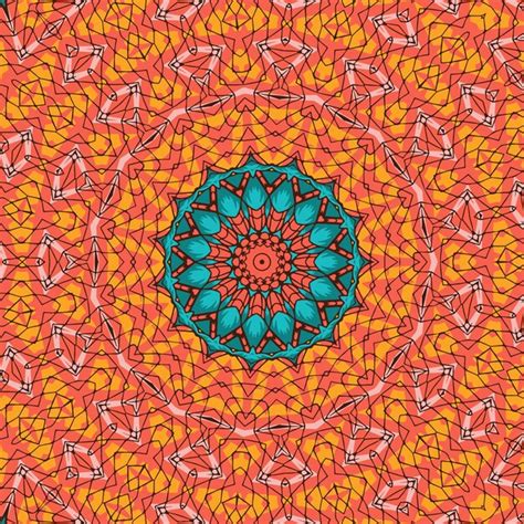 Premium Vector Abstract Geometric Mosaic Vintage Ethnic Seamless Pattern Ornamental