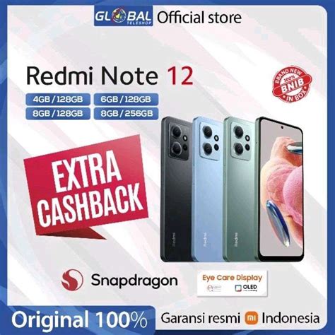 Promo Xiaomi Redmi Note Smartphone Gb Gb Garansi Resmi Green Diskon Di Seller