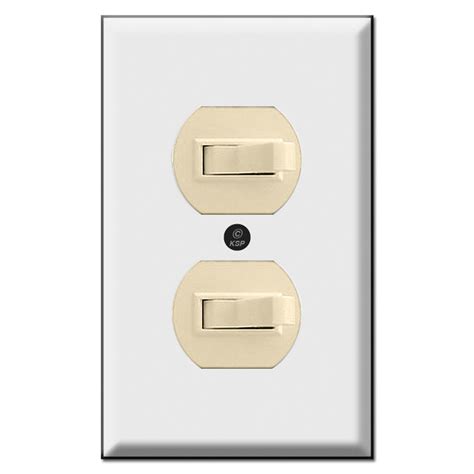 Horizontal Flip Toggle Light Switch Wall Plates