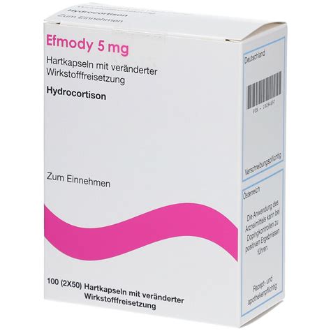 Efmody 5 Mg Hartkapseln Mverändwirkst Freis 100 St Mit Dem E Rezept