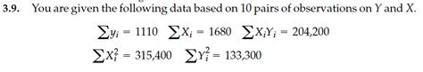 Solved Econometrics Chapter 3 The Two Variable