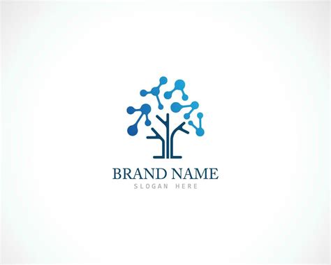 Tree Tech Logo Creative Concept Science Connect Business 36029287 Vector Art At Vecteezy