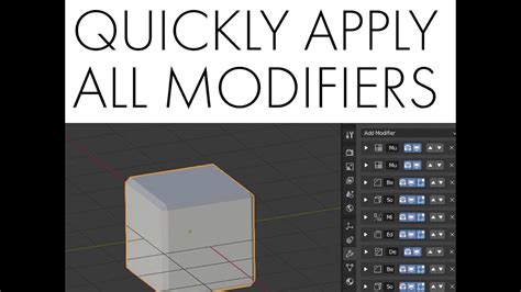 Daily Blender Tip 91 Apply All Modifiers At Once YouTube