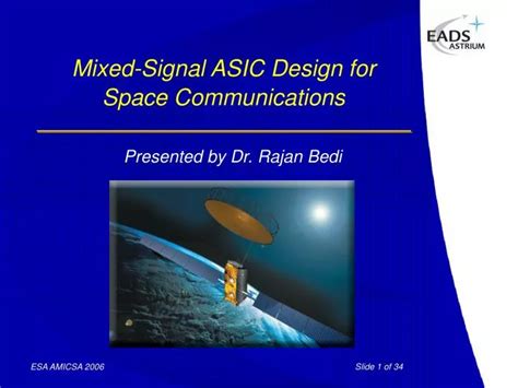 PPT Mixed Signal ASIC Design For Space Communications PowerPoint