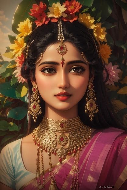 Premium Ai Image Radha