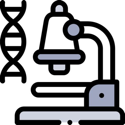 Microscope Detailed Rounded Lineal Color Icon