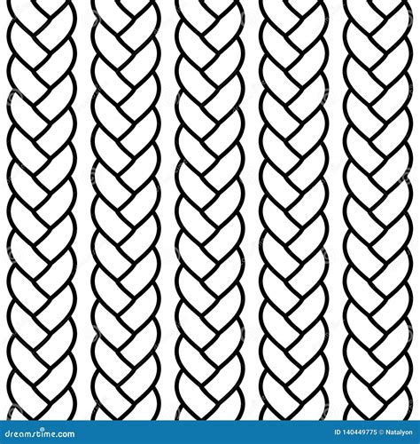 Rope Seamless Pattern Trendy Vector Wallpaper Background Tangled Cord