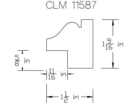 Clm 11587 Classic Mouldings Inc