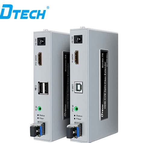 Dtech Hdmi Cable Optic Fiber Kvm Usb Video Extender 20km Buy Optic Fiber Extender 20km Hdmi