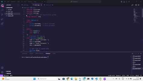 Safia Derraoui On Linkedin Codealpha Intership Cpp Authentication Files Loginsystem