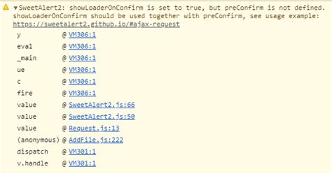 Sweetalert2 Showloaderonconfirm Is Set To True But Preconfirm Is Not
