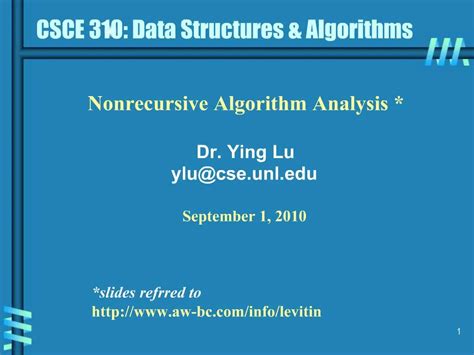 Ppt Csce 310 Data Structures Algorithms Powerpoint Presentation