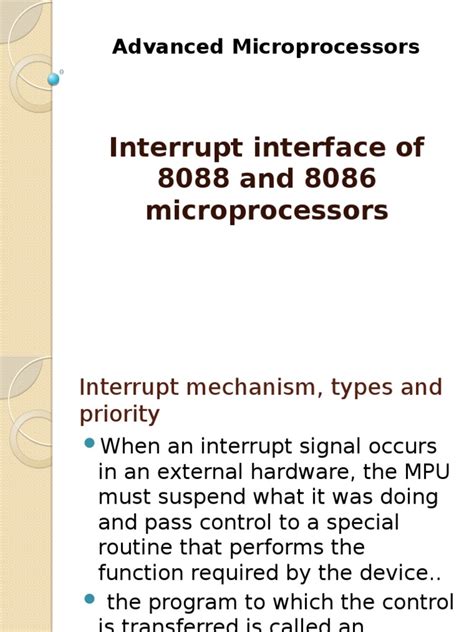 interrupt interface of 8088 part1 pdf subroutine computer