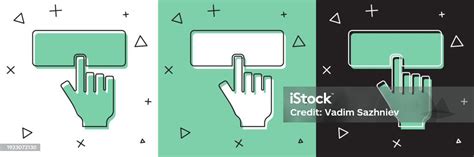 Set Computer Keyboard Icon Isolated On White And Green Black Background Pc Component Sign Vector