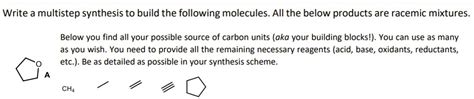solved write a multistep synthesis to build the following