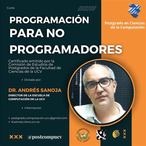Programación Para No Programadores 20h Postgrado En Ciencias De La