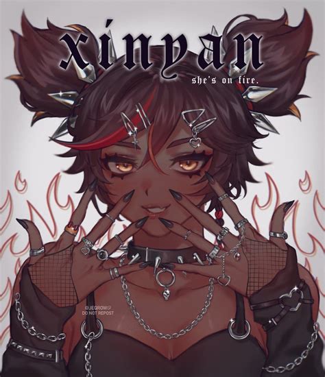 Xinyan Genshin Impact Drawn By Jeqrow Danbooru