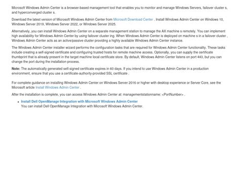 Install Windows Admin Center Azure Portal Based Deployment And Operations Guide For Single
