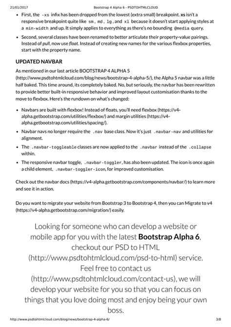 bootstrap 4 alpha 6 pdf