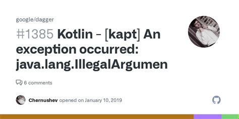 Kotlin Kapt An Exception Occurred Javalang