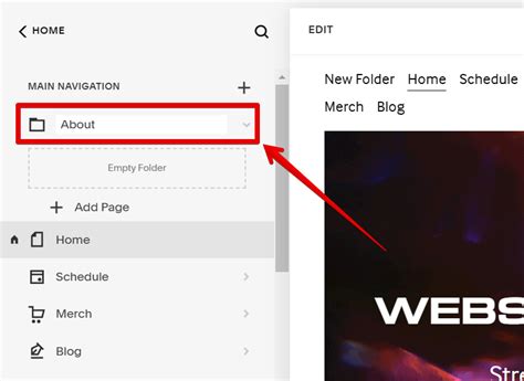 how do i add a drop down menu in squarespace