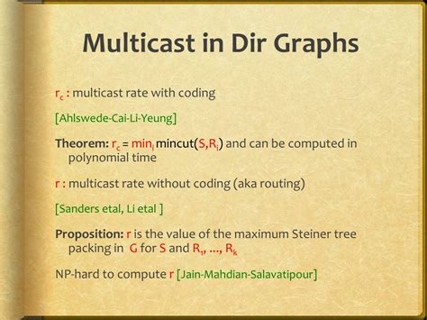 Ppt Routing Vs Network Coding And Combinatorial Optimization
