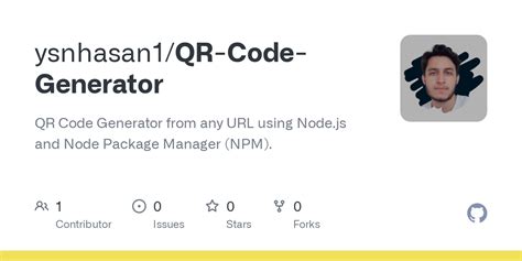 Github Ysnhasan Qr Code Generator Qr Code Generator From Any Using Node Js And Node