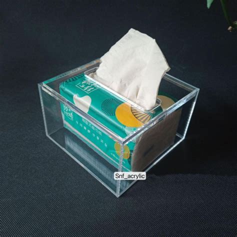 Jual Kotak Tisu Akrilik Kotak Tisu Kecil Tempat Tisu Acrylic Tissue Box Kotak Tisu