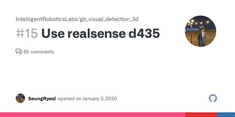 Use Realsense D435 · Issue 15 · Intelligentroboticslabsgbvisual