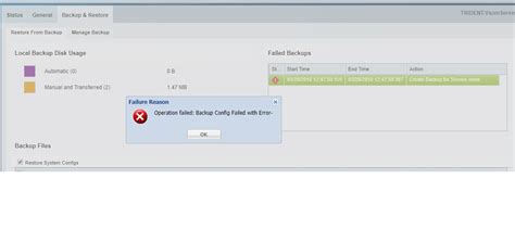 Not Able To Take Backup Of VSOM Cisco Community