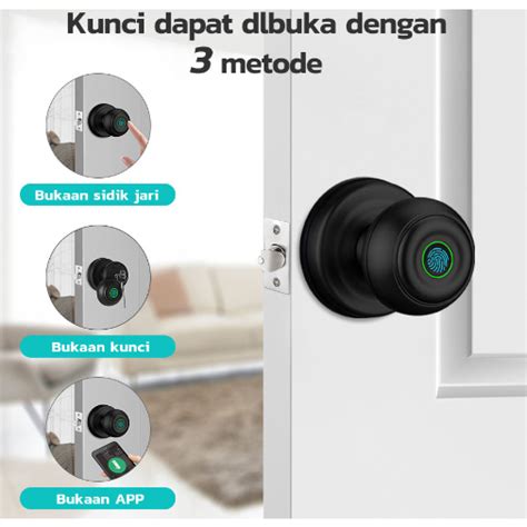 Jual Kunci Pintu Sidik Jari Smart Doorlock Kunci Pintu Fingerprint