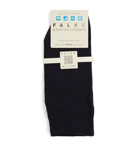 Falke Navy Sensitive London Knee High Socks Harrods Uk