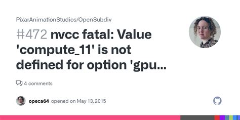 Nvcc Fatal Value Compute Is Not Defined For Option Gpu Architecture Ccmake Not Finding