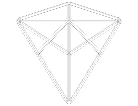 3mf File Wireframe Shape Triakis Tetrahedron 🎨・3d Print Design To Download・cults