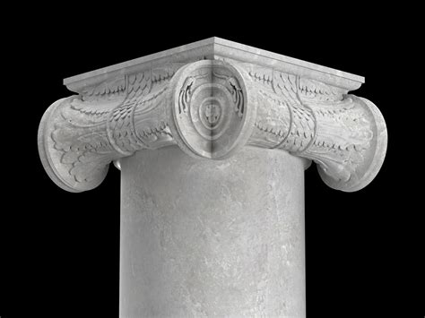 Angular Ionic Column 3d Model Turbosquid 1815361