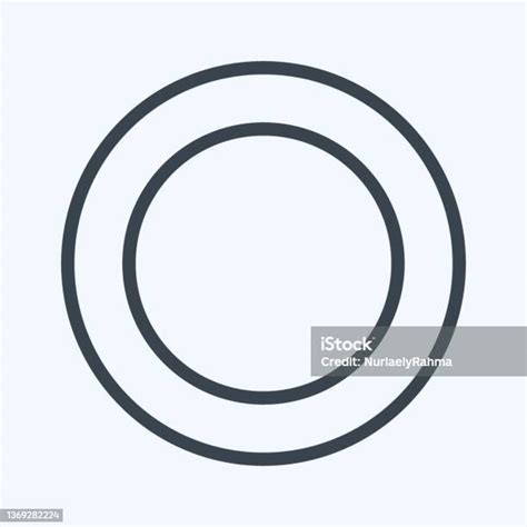 아이콘 플레이트 라인 스타일 간단한 일러스트레이션 편집 가능한 스트로크 가리기에 대한 스톡 벡터 아트 및 기타 이미지 가리기